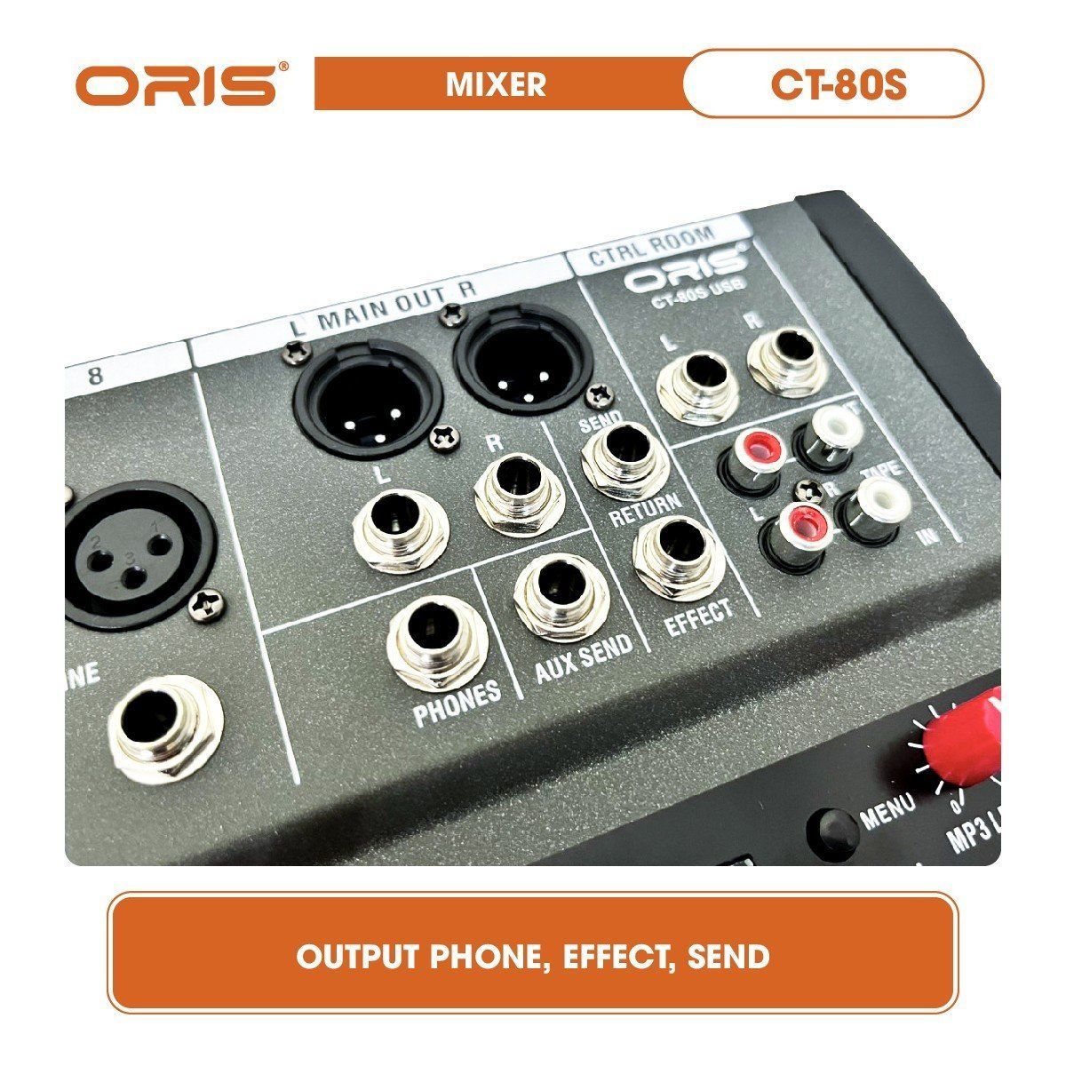 Mixer bluetooth chính hãng 8 line Oris CT 80S, mixer karaoke đầy đủ ch – dienmaydung