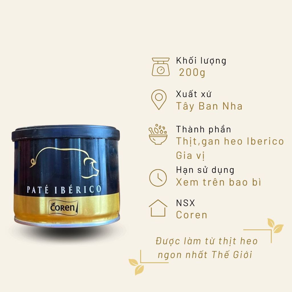 Pate Iberico 200g Coren - Chất lượng hảo hạng – Tinh Hoa Toàn Cầu