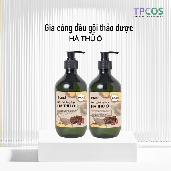 Dầu gội hà thủ ô – GIA CÔNG MỸ PHẨM TPCOS