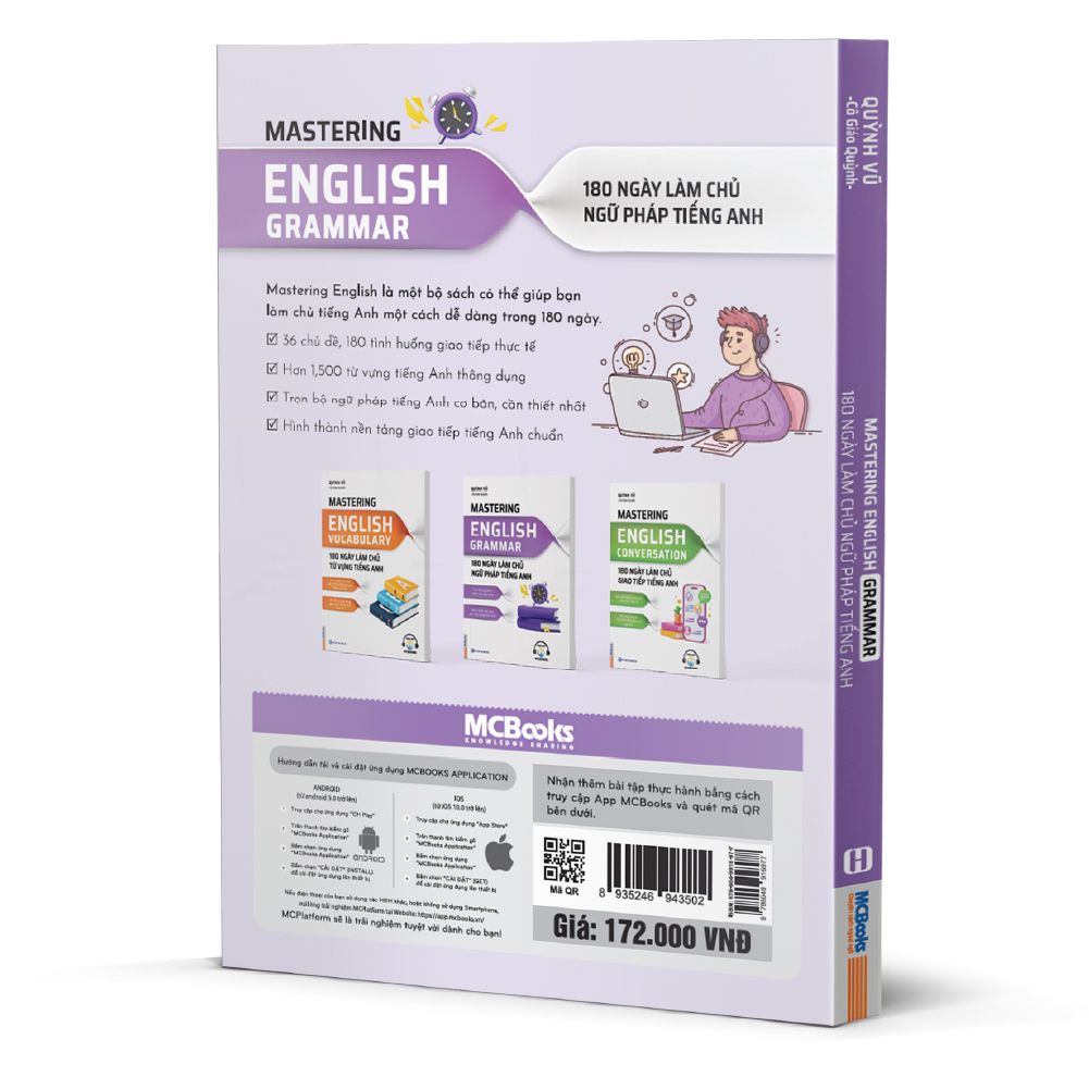 Mastering English Grammar - 180 ngày làm chủ ngữ pháp tiếng Anh