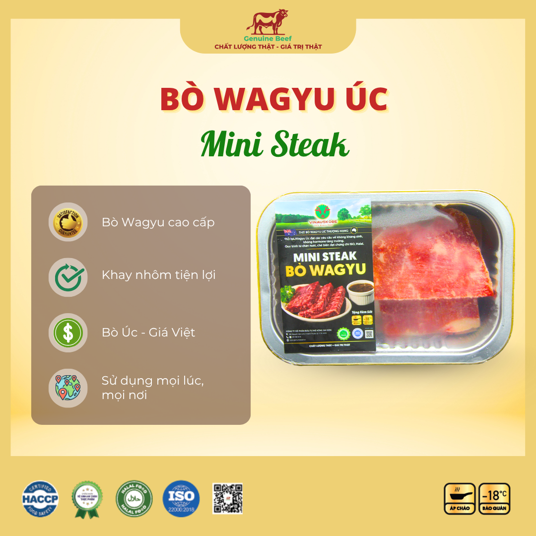 Bò Mini Steak Wagyu – Genuine Beef