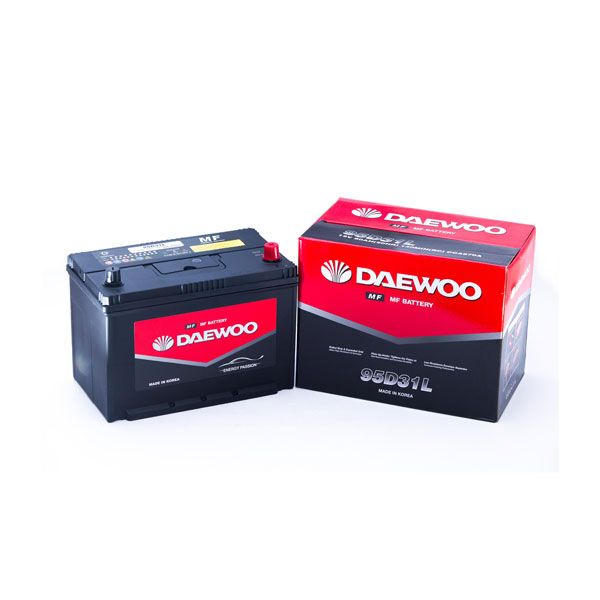 Bình ắc quy Ô tô NGOẠI NHẬP - Daewoo 95D31L 12V - 80AH undefined