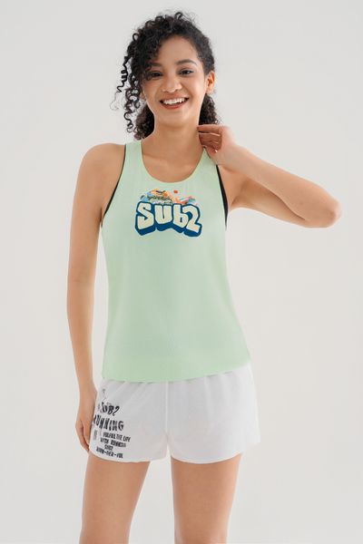 Áo singlet nữ Sub2 - Neon Olive