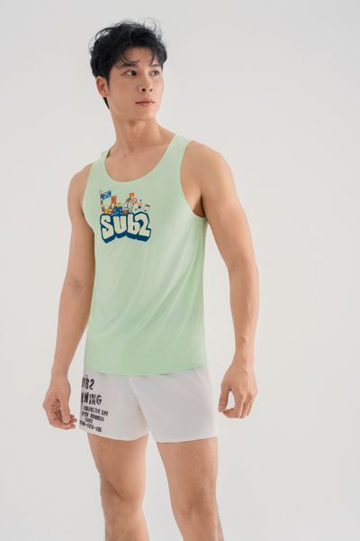 Áo Singlet Nam Sub2 - Neon Olive