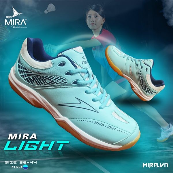 Giày cầu lông Mira Light - xanh nhạt - Tensport