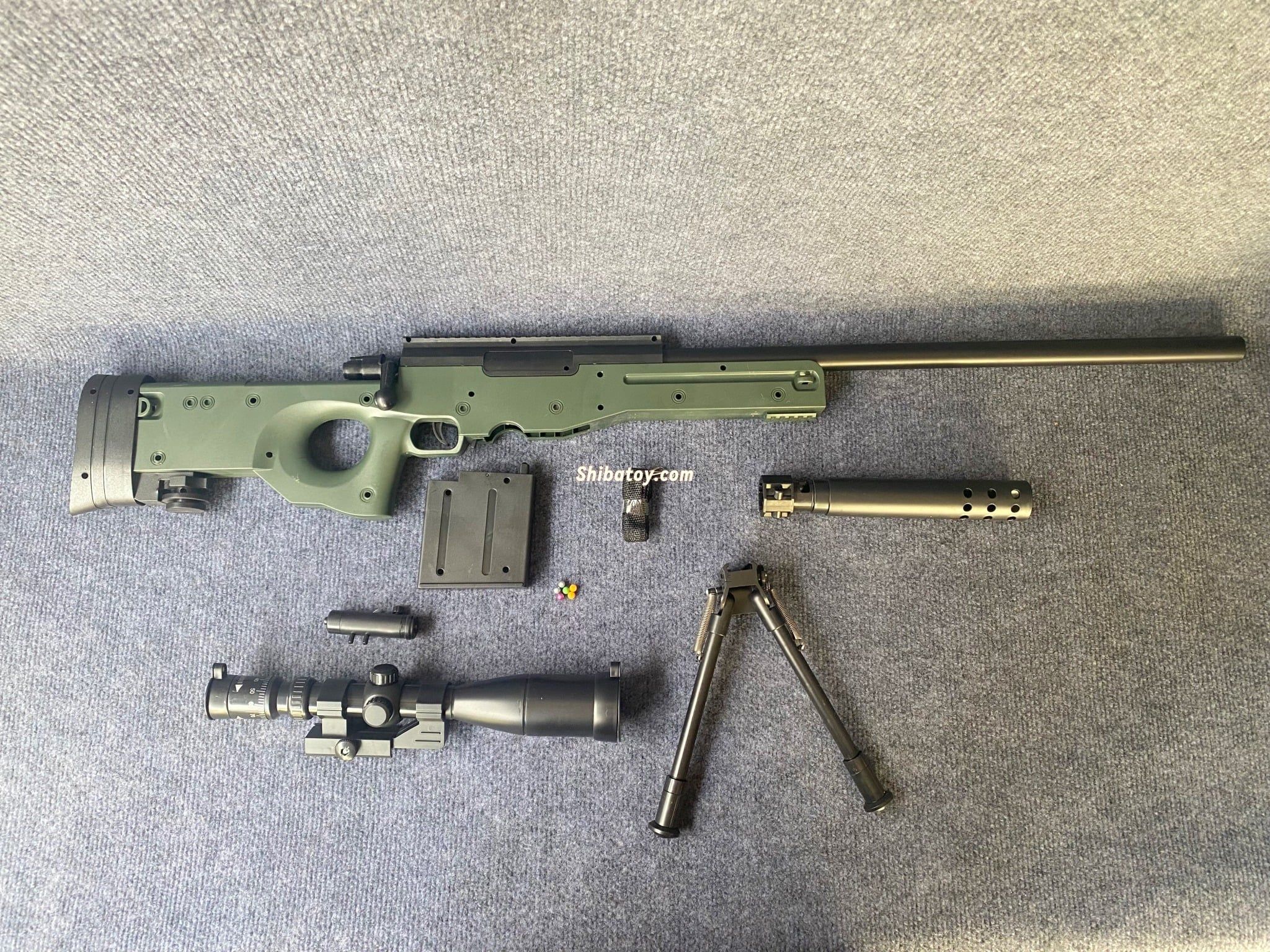 Mô hình súng tỉa đạn nhựa AWM Kích Thước 120cm, Chế Độ Cơ Tặng Kèm Ful ...