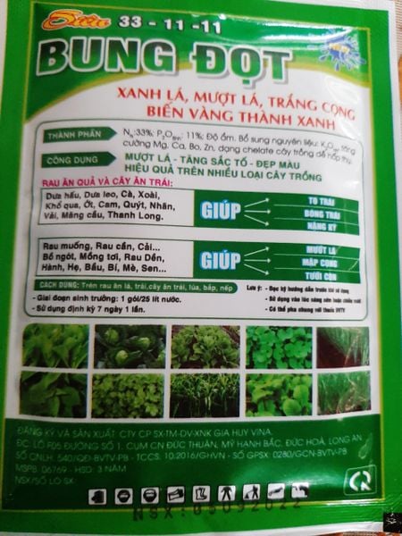 Siêu bung đọt, kích mập đọt, đâm chồi mạnh cho rau màu, bầu bí dưa - b