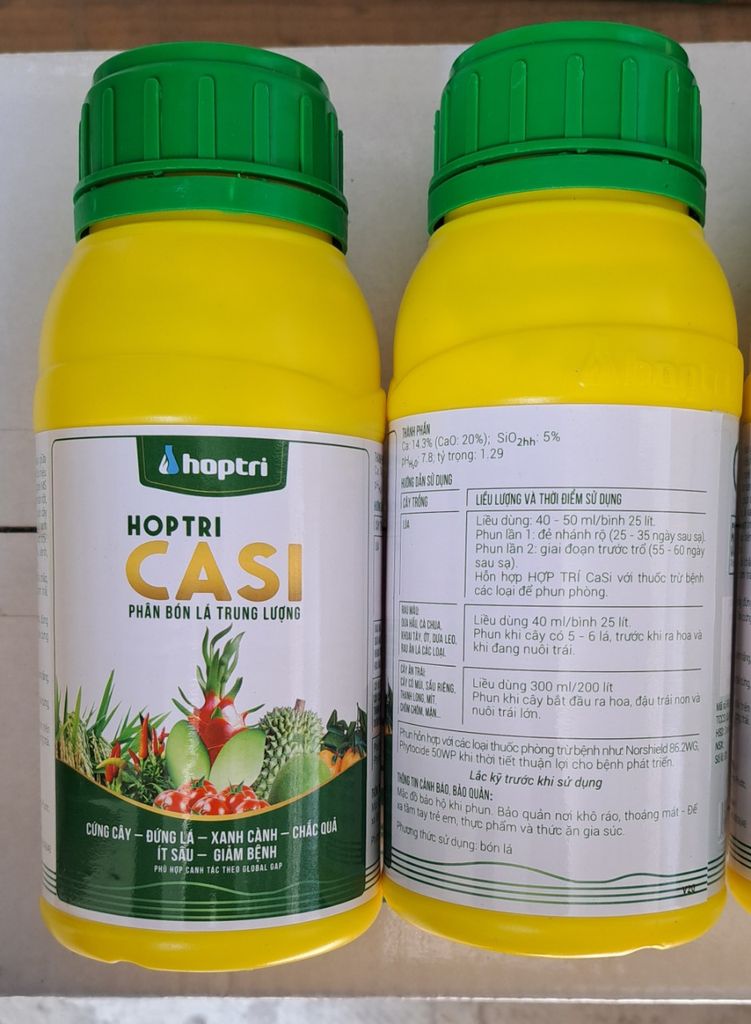 Hoptri casi phân bón lá trung lượng cứng cây - đứng lá - xanh cành