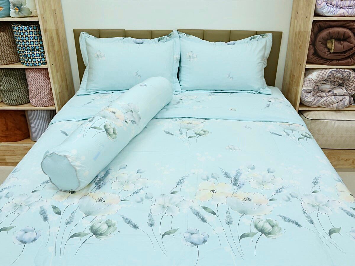 Bộ chăn ga Modal Hoa Xuân – Nekio Bedding