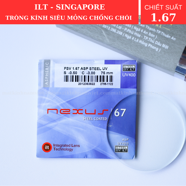 Tròng Kính Siêu Mỏng Chống Chói ILT (Integrated Lens Technology) HMC N ...