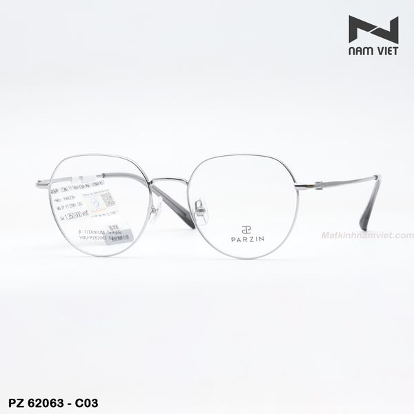 Gọng Kính Tròn Thời Trang PARZIN Eyewear Glasses PZ-62063 Chính Hãng ...
