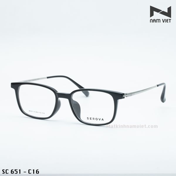 Gọng Kính Vuông Thời Trang SEROVA Eyewear Glasses SC-651 – Mắt Kính Nam ...