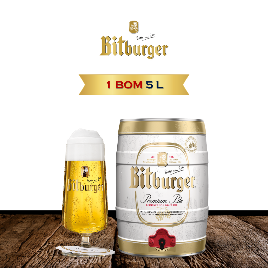 Bia Bitburger bom 5L