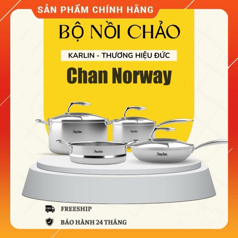 [CHÍNH HÃNG] Bộ Nồi Chảo Inox KARLIN - Đáy 5 Lớp - Chống Dính Tự Nhiên ...
