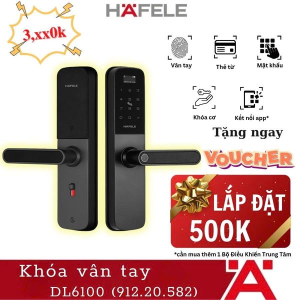 Khóa Cửa Vân Tay Hafele DL6100 - 912.20.582 - App Smart Living– Bán ...