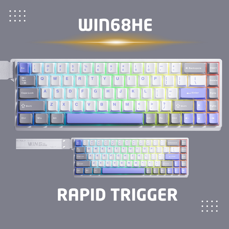 Bàn phím Aula WIN68HE – Thiên Bảo TechSpace