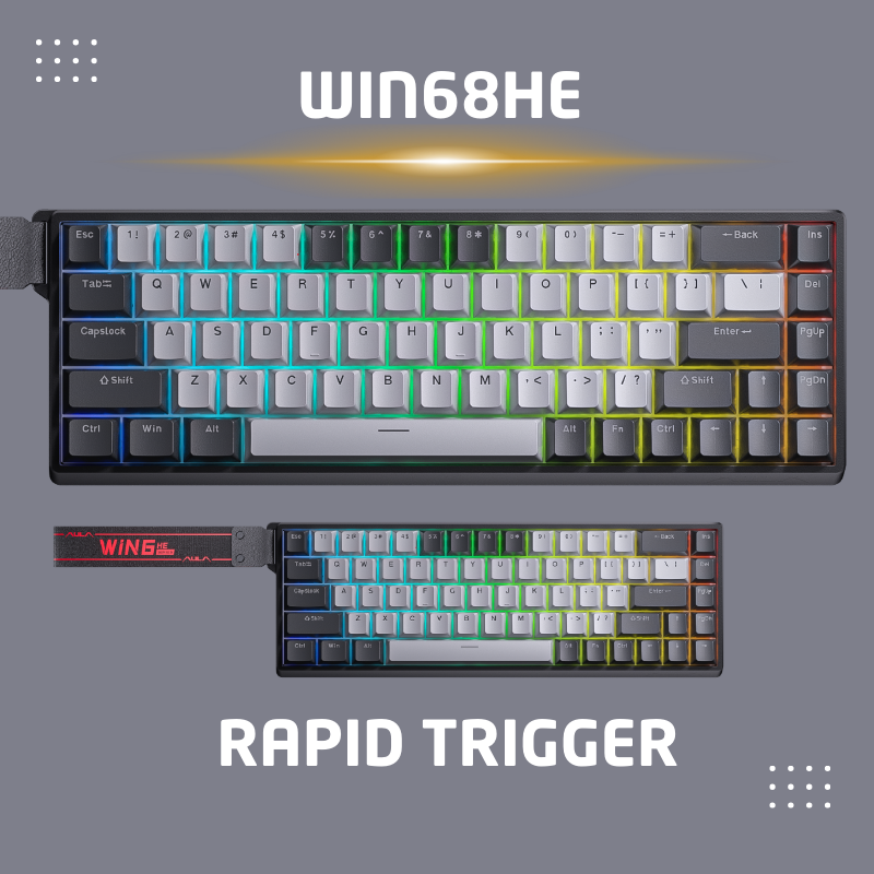 Bàn phím Aula WIN68HE – Thiên Bảo TechSpace