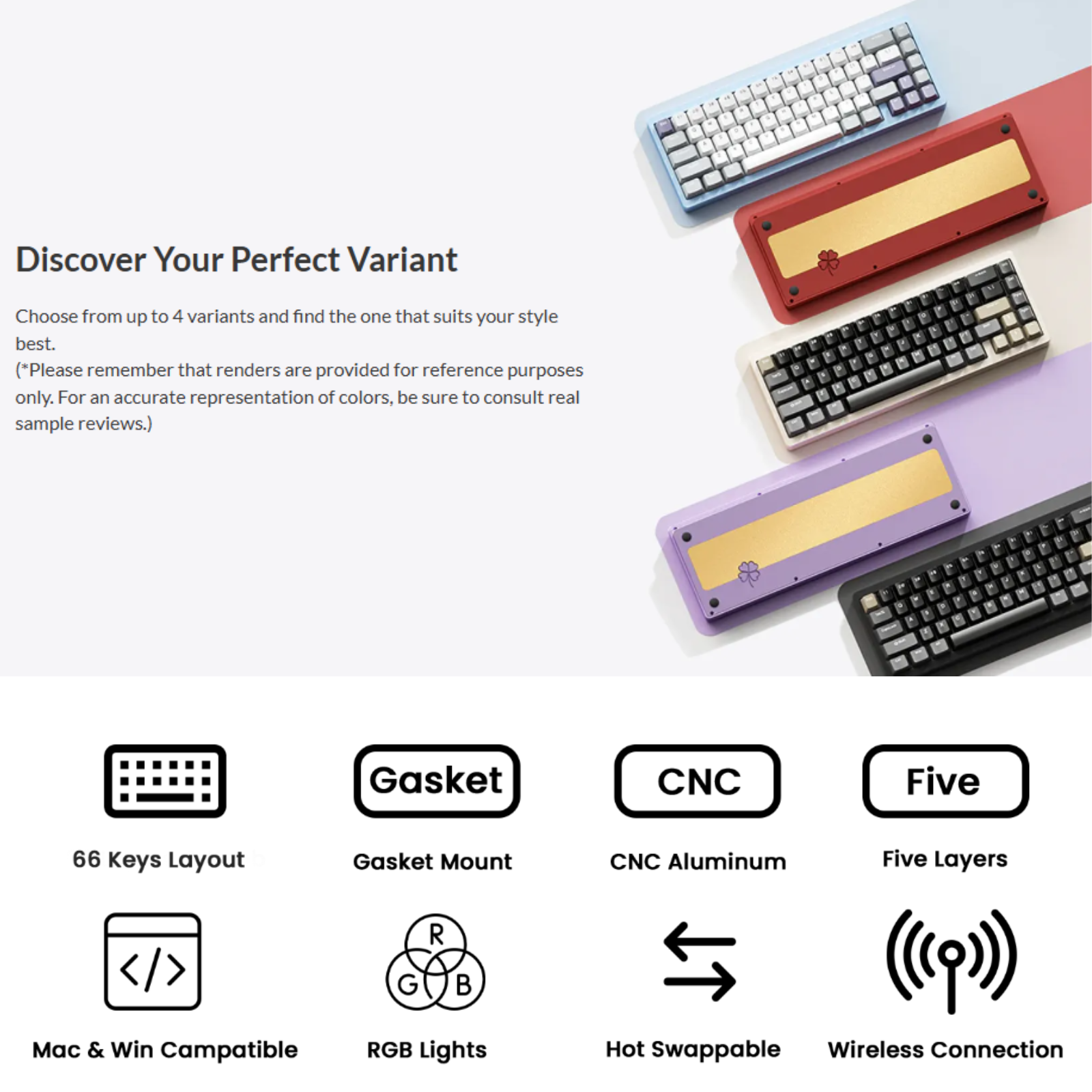 Bàn Phím Weikav Lucky 65 V2 – Thiên Bảo TechSpace