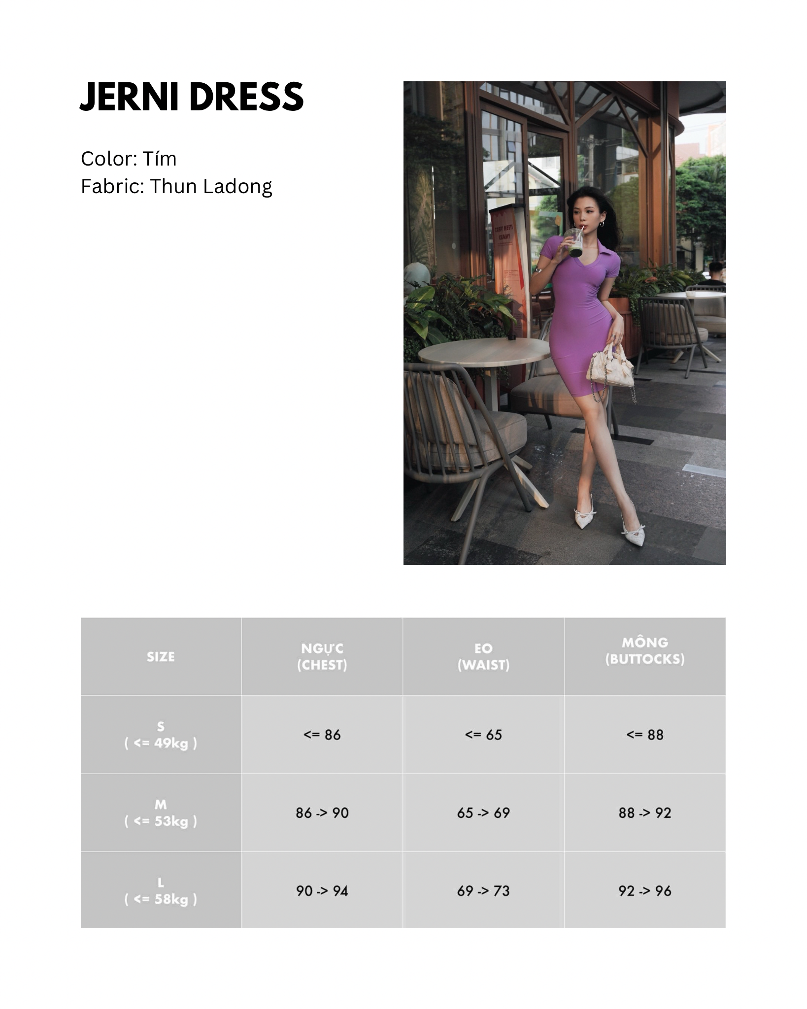 DressJerniBrightPurple(S-L)-M – BILLION GIRL