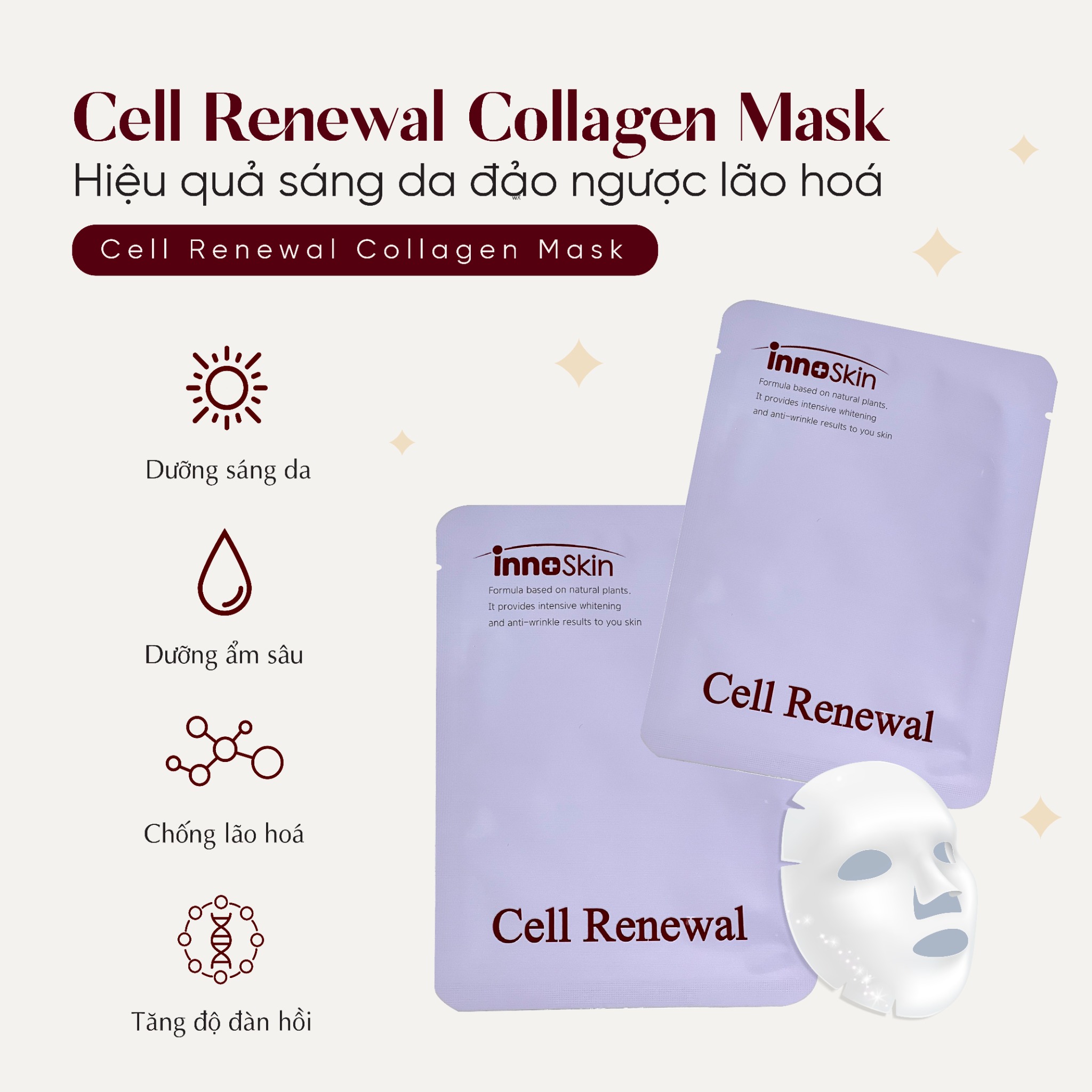 MẶT NẠ INNOSKIN CELL RENEWAL COLLAGEN MASK