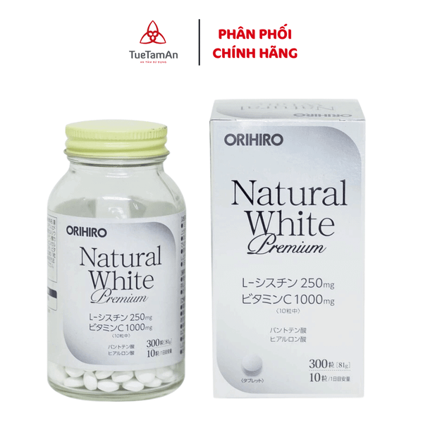 Viên Uống Trắng Da Natural White Premium Orihiro 300 Viên – Tuệ Tâm An