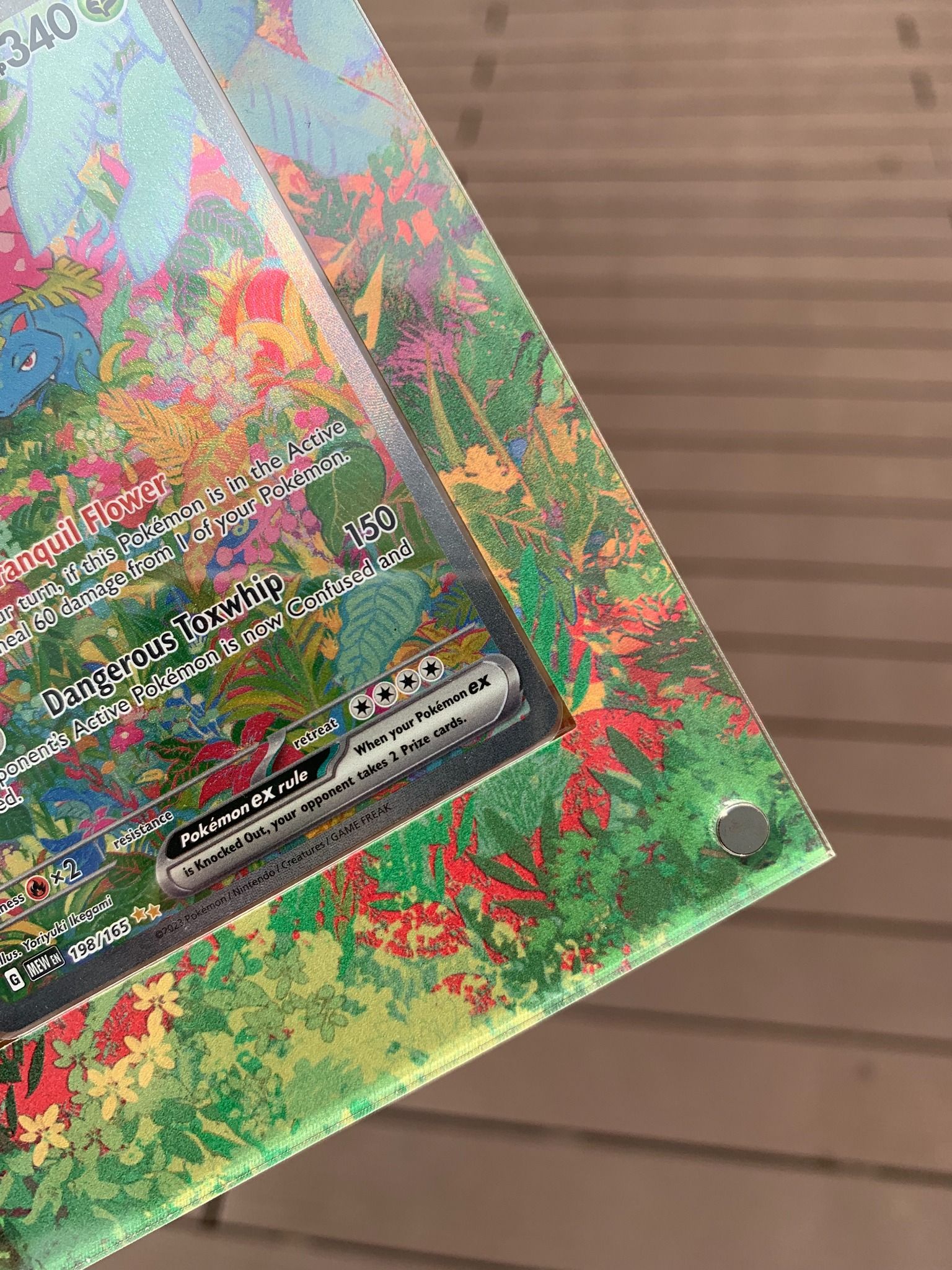 Khung 3 thẻ Bulbasaur, Ivysaur, and Venusaur 151 – Mazd Slab