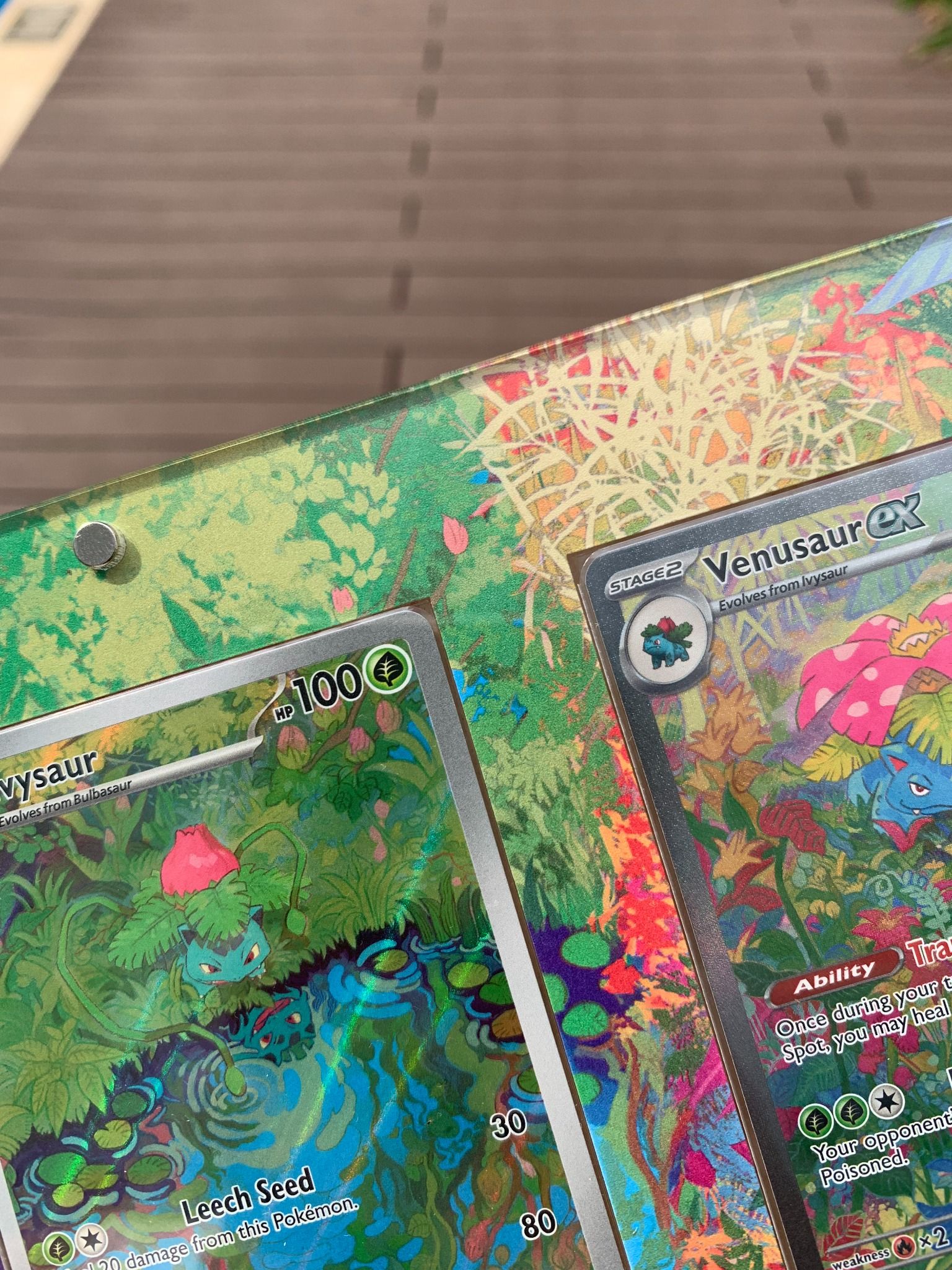Khung 3 thẻ Bulbasaur, Ivysaur, and Venusaur 151 – Mazd Slab