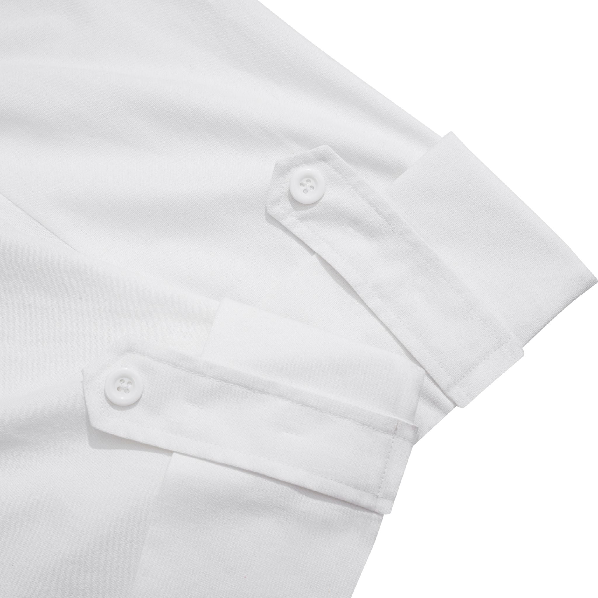 “ALFAER” FOLDED PREMIUM LINEN TROUSERS - WHITE