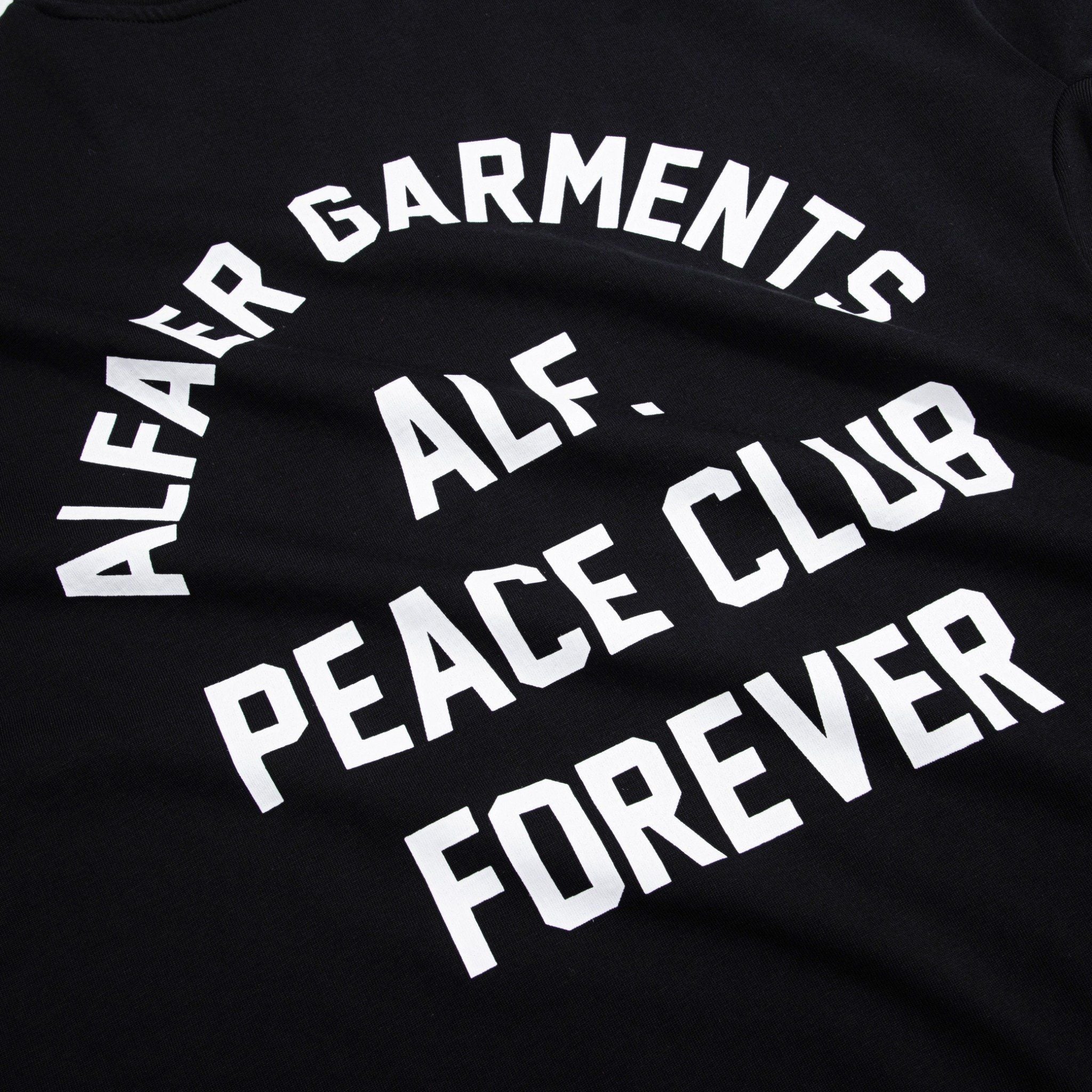 “ALFAER” PEACE FOREVER T-SHIRT - BLACK – ALFAER GARMENTS