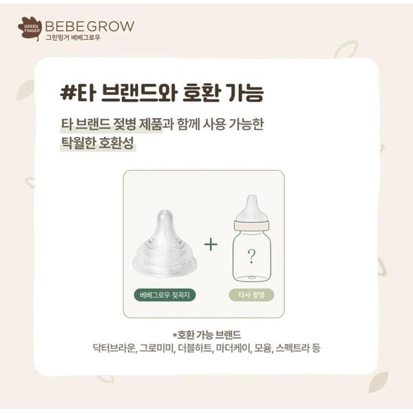 Núm Ti Green Finger BebeGrow Size S, M, L, LL Hàn quốc, Núm Ti Hai Van - Mẹ Và Bé Carrot