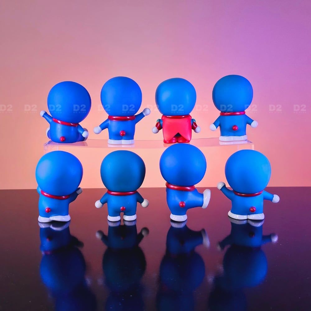 Mô hình Doraemon Set 5 nhân vật Doraemon – Hộp trưng bày Popmart, Mô ...