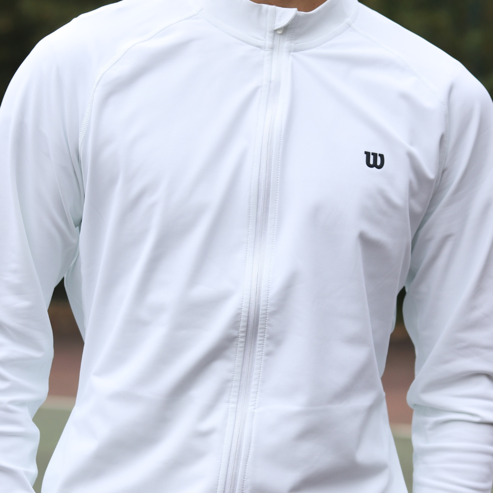 Wilson Zip Up Knit Jacket Áo Khoác Nam WM20053512|www.wilsonsports.com