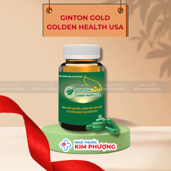GINTON Gold Golden Health Usa Lọ 30 Viên