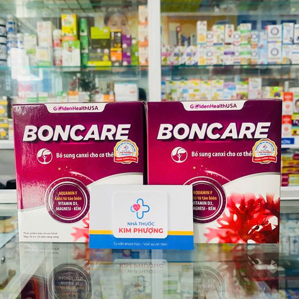 Boncare canxi tảo biển USA Hộp 100v