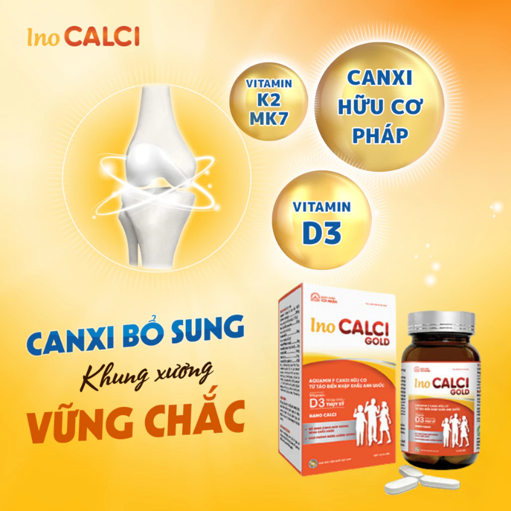 Ino Calci Gold Lọ 50 Viên