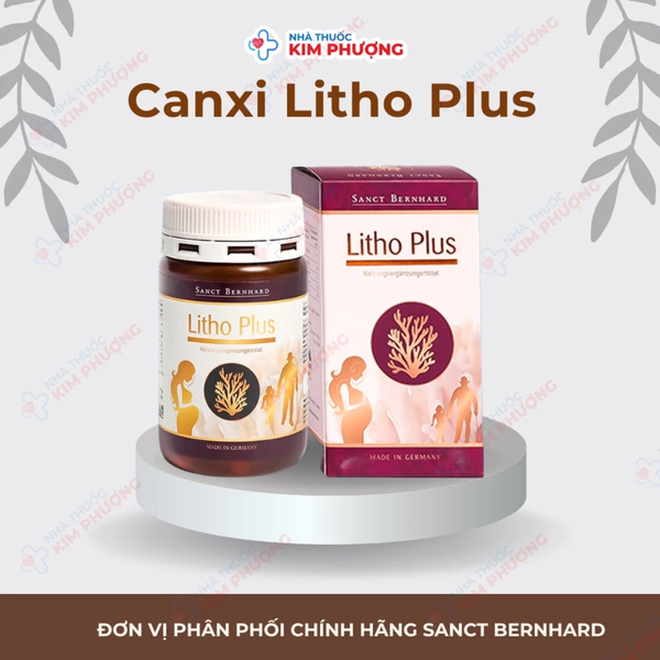 Canxi Litho - Plus Đức Lọ 30 Viên Sanct Bernhrad