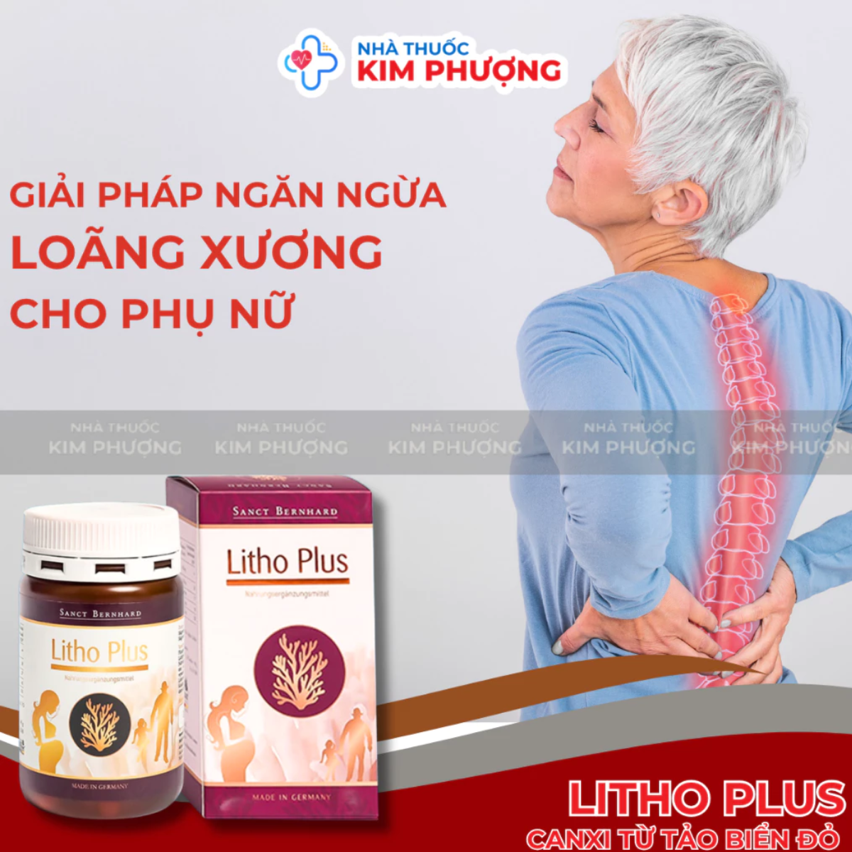 Canxi Litho - Plus Đức Lọ 60 Viên Sanct bernhard