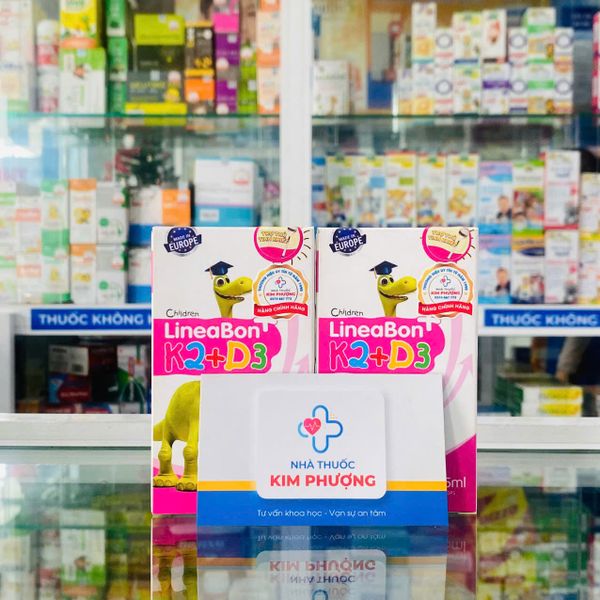 Vitamin LineaBon K2+D3 Drops Hồng Lọ 15ml
