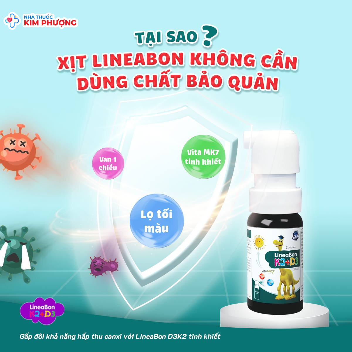 LineaBon D3K2 Dạng Xịt Lọ 10ml