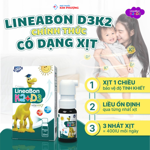 LineaBon D3K2 Dạng Xịt Lọ 10ml