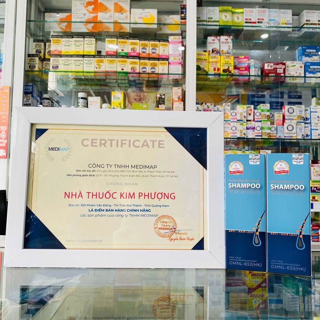 Dầu Gội Maxibac 653HK Shampo giảm rụng tóc pH 5.5 Chai 200ml Medimap