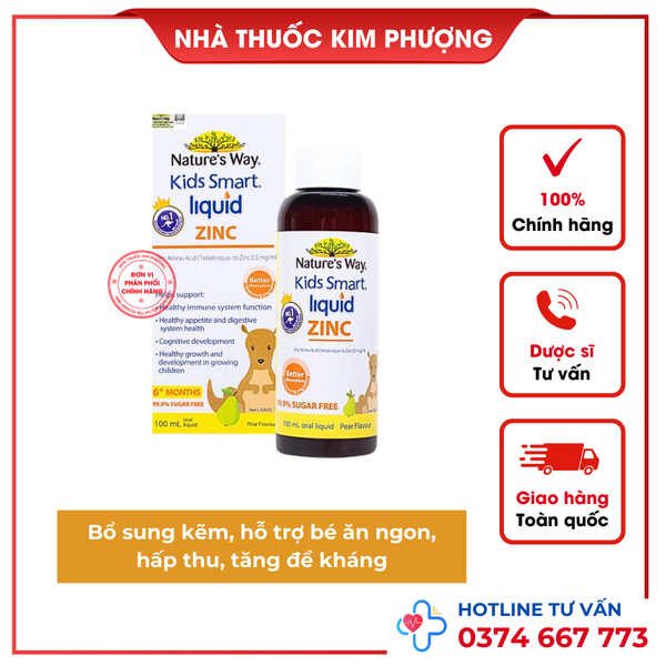 Kids Smart Liquid ZinC Nature Way Chai 100ml