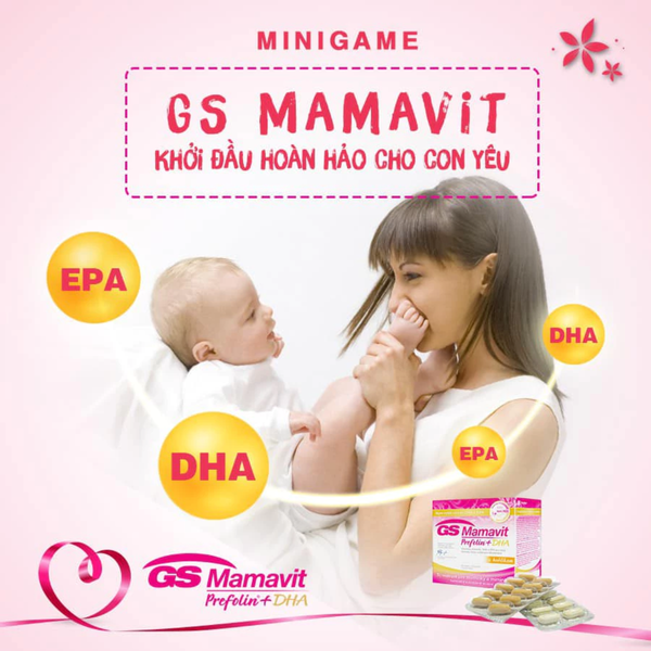 Gs Mamavit Prefolin + DHA + EPA Hộp 60 Viên