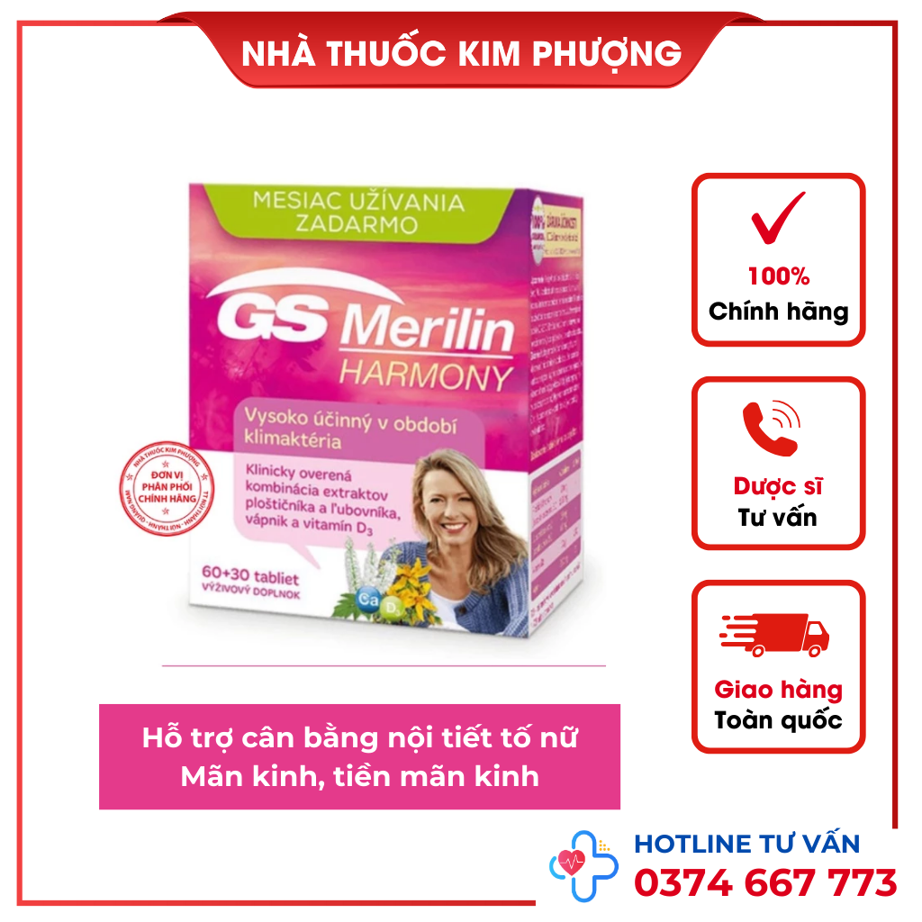 GS Merilin Harmony- Châu Âu - Hộp 30 Viên
