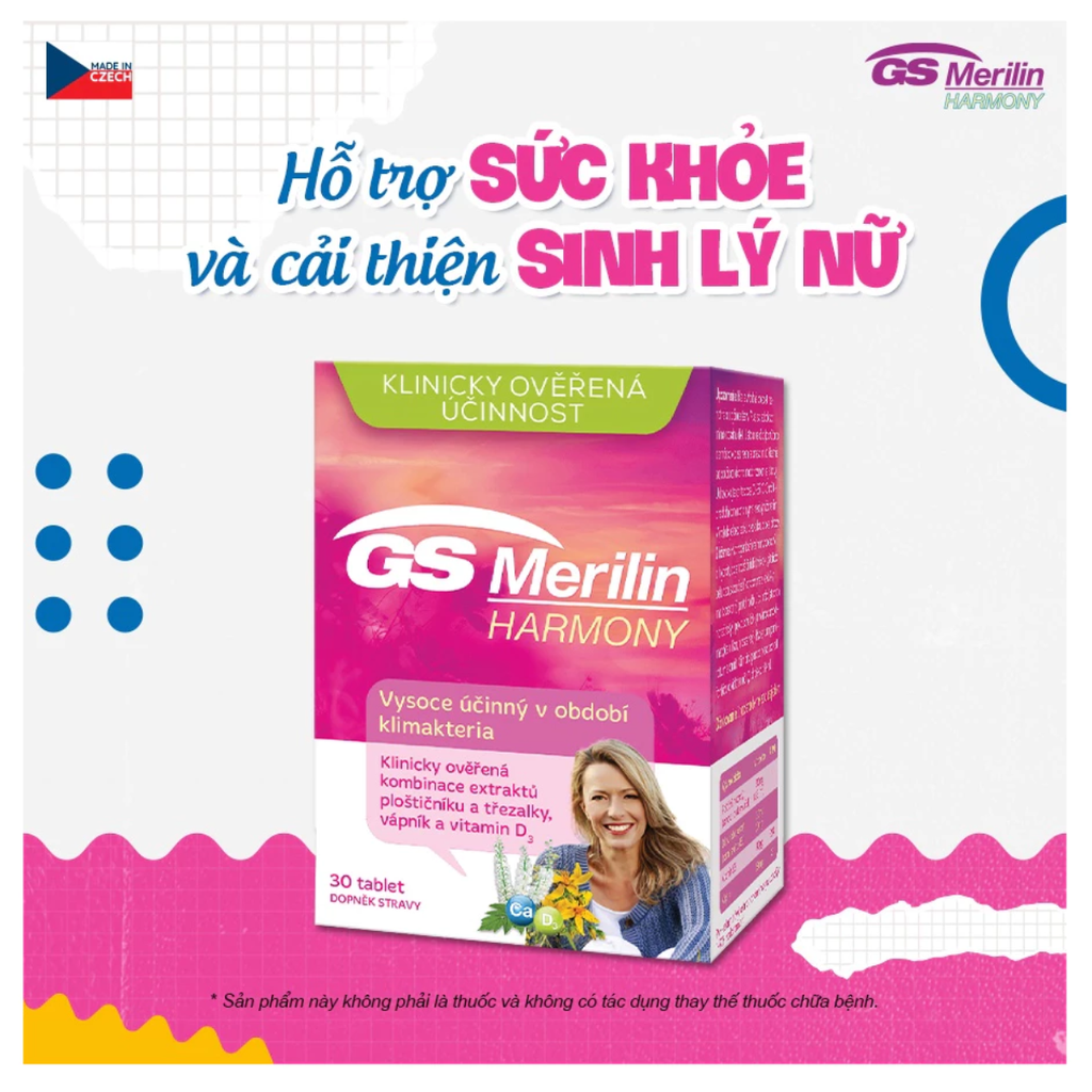GS Merilin Harmony- Châu Âu - Hộp 30 Viên