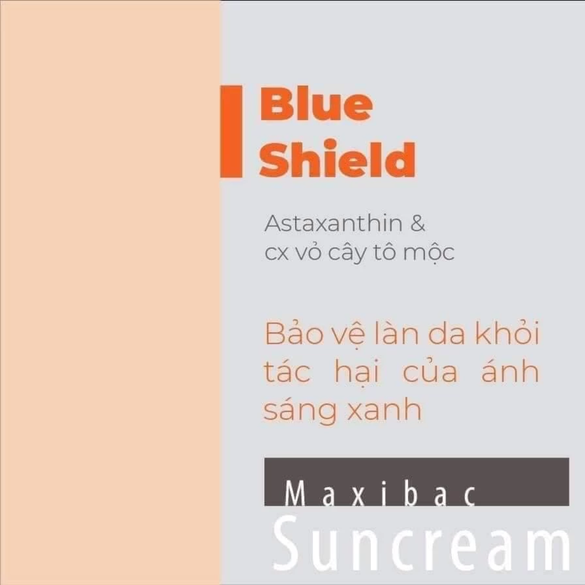Kem Chống Nắng Maxibac Sun Cream Spf 50+, Màu Cam Tuýp 40ml Medimap