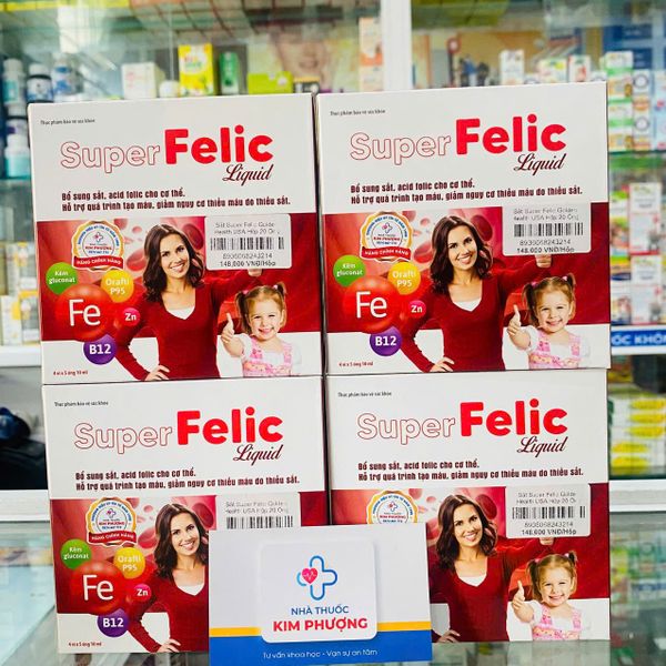 Sắt Super Felic Golden Health USA Hộp 20 Ống