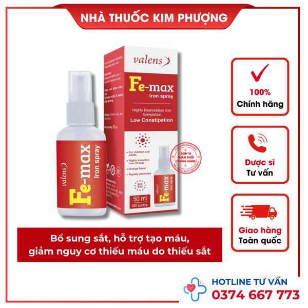 Sắt Fe-Max Spray Lọ 50ml
