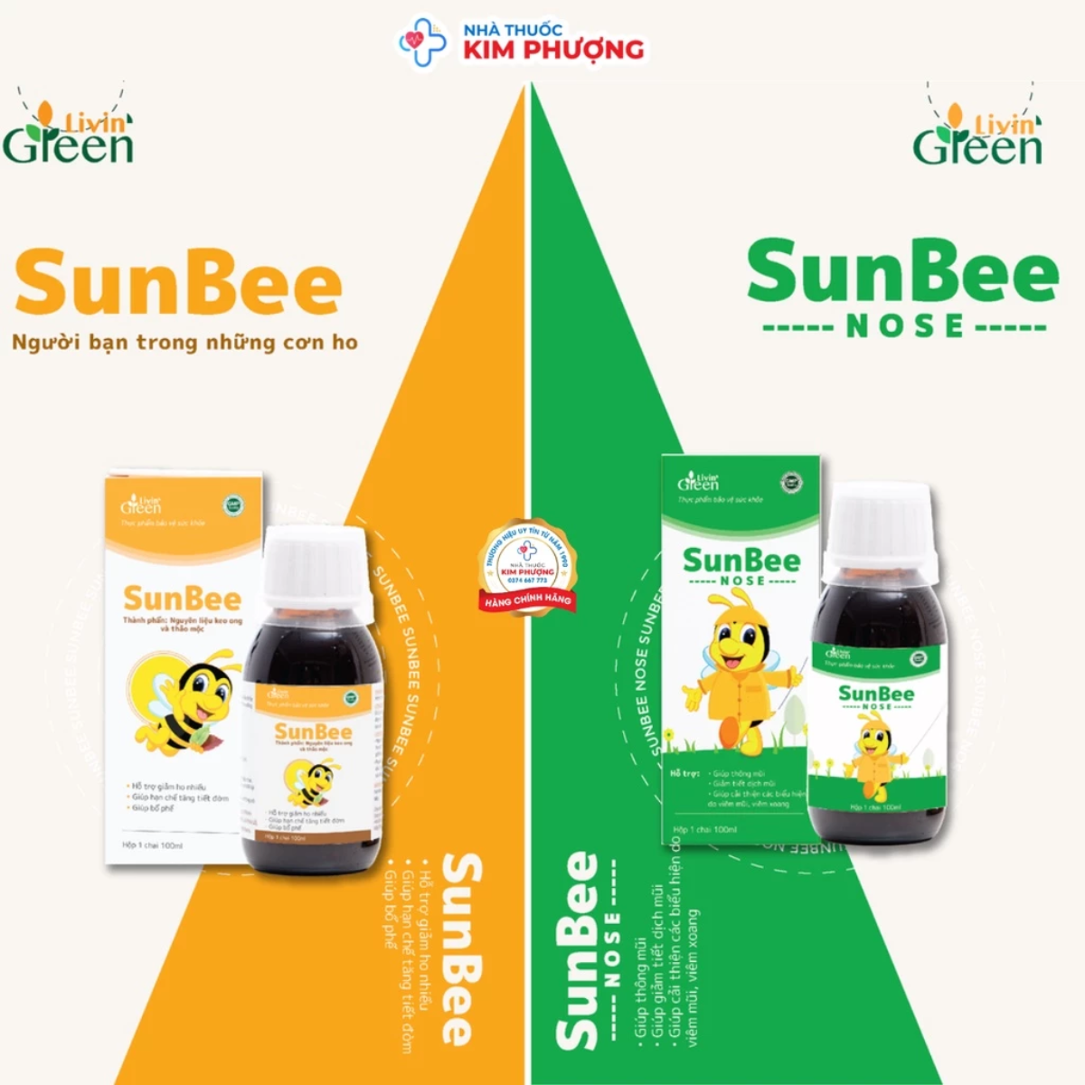 Siro Ho Keo Ong Sunbee Chai 100ml