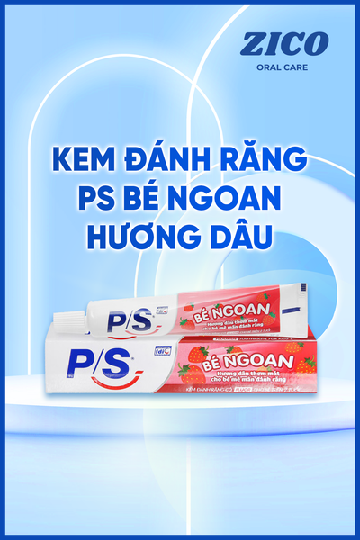 Kem đánh răng PS Bé Ngoan hương dâu cho bé 35g – ZICO ORAL CARE